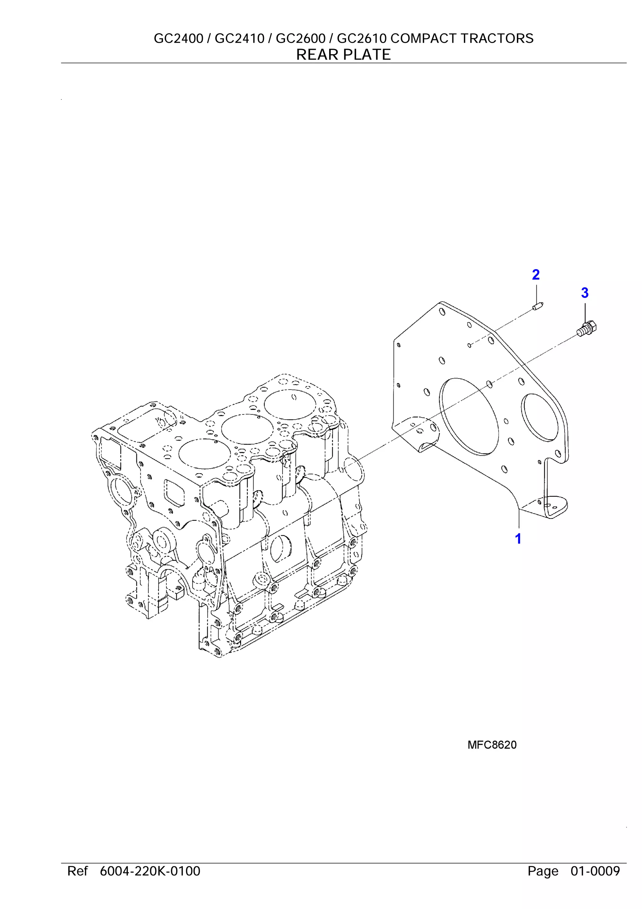Massey ferguson gc2600 compact tractors parts catalogue manual | PDF