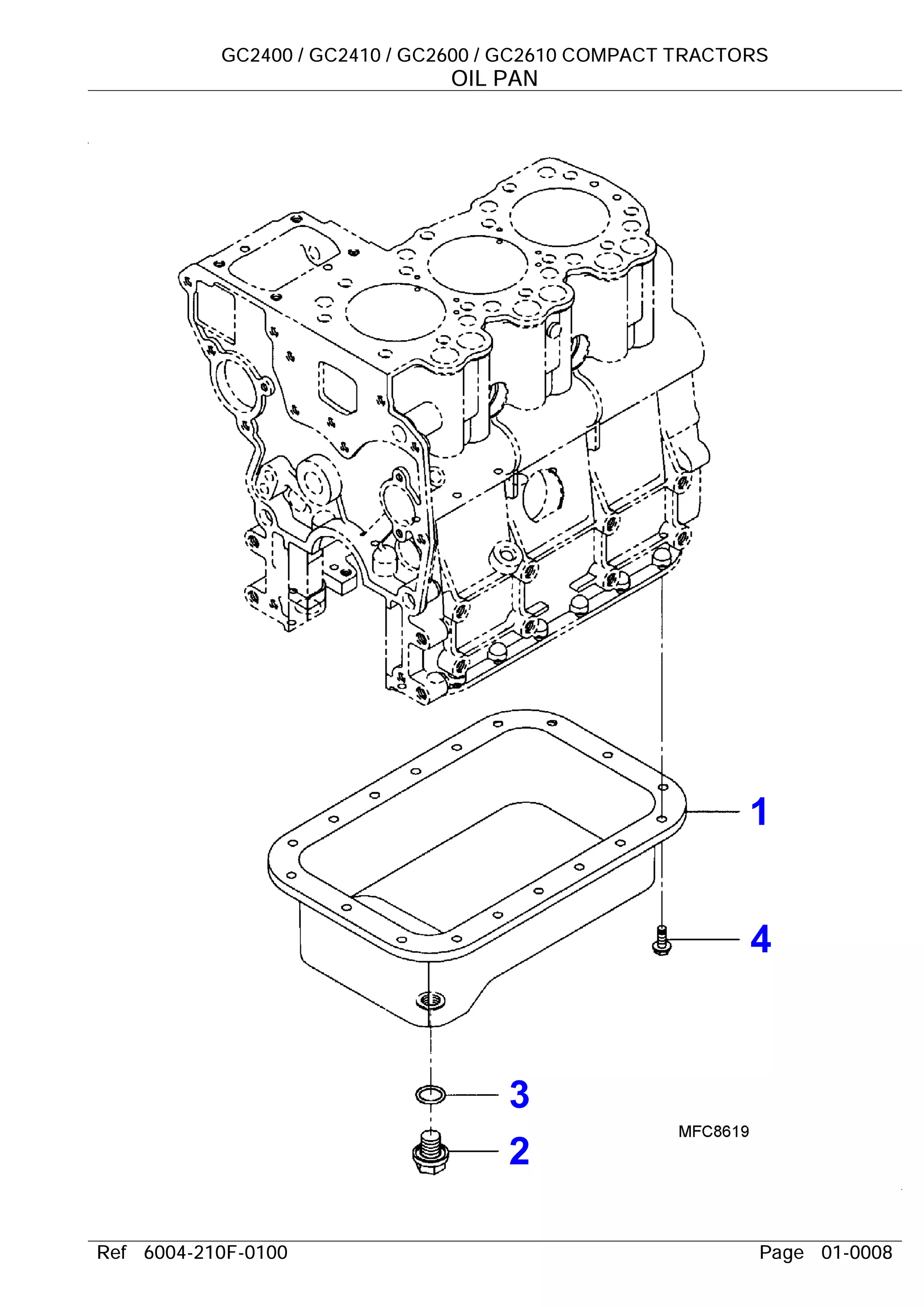 Massey ferguson gc2600 compact tractors parts catalogue manual | PDF