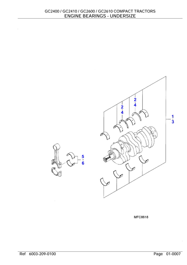 Massey ferguson gc2600 compact tractors parts catalogue manual | PDF