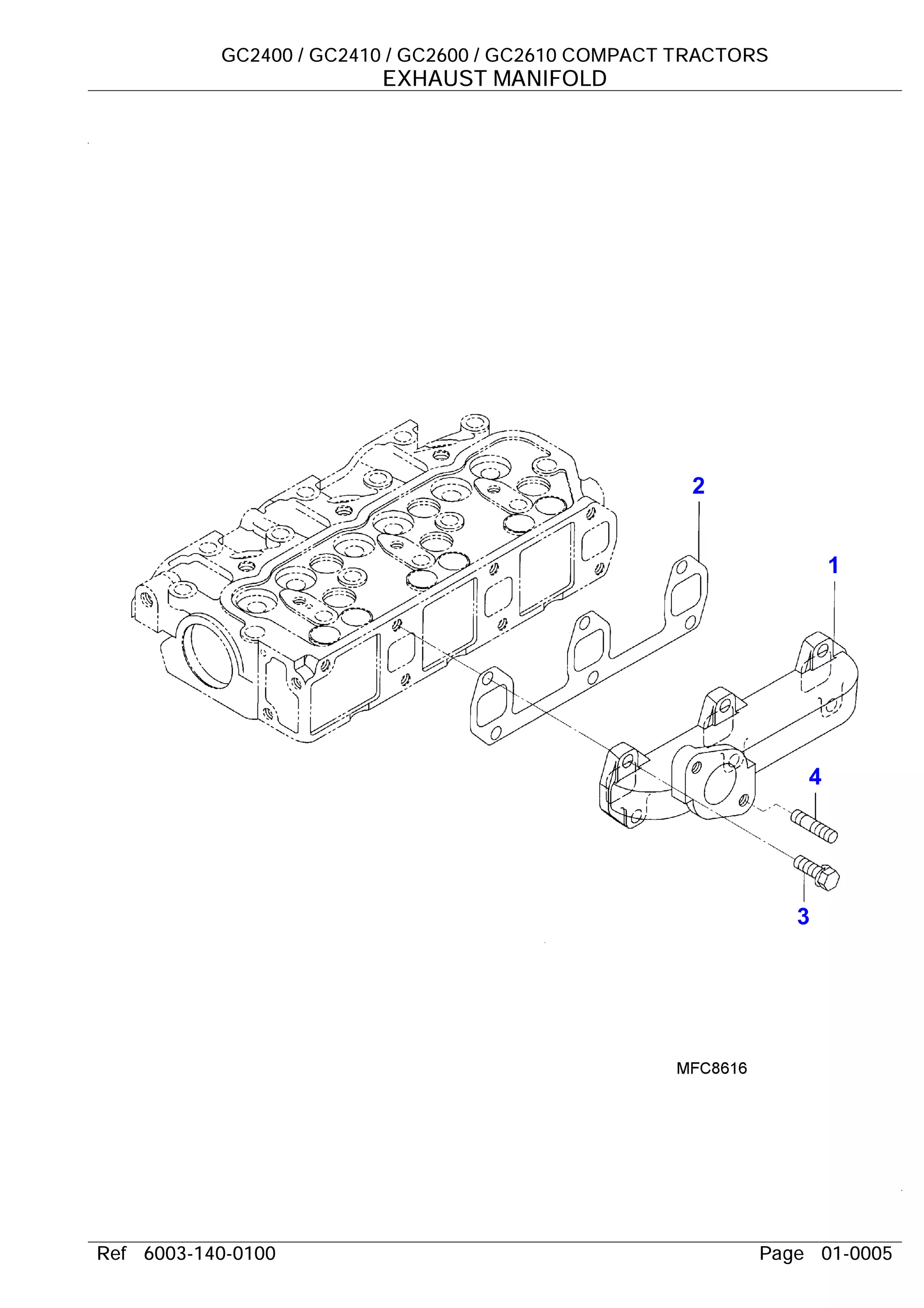 Massey ferguson gc2600 compact tractors parts catalogue manual | PDF