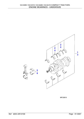 Massey ferguson gc2600 compact tractors parts catalogue manual | PDF