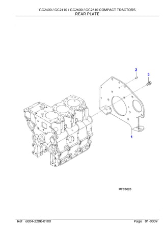 Massey ferguson gc2610 compact tractors parts catalogue manual | PDF
