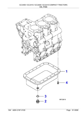 Massey ferguson gc2610 compact tractors parts catalogue manual | PDF