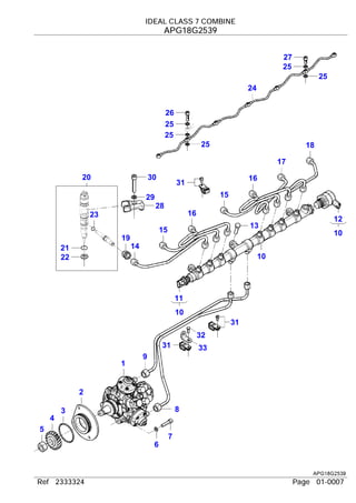 Massey ferguson ideal class 7 combine parts catalogue manual | PDF