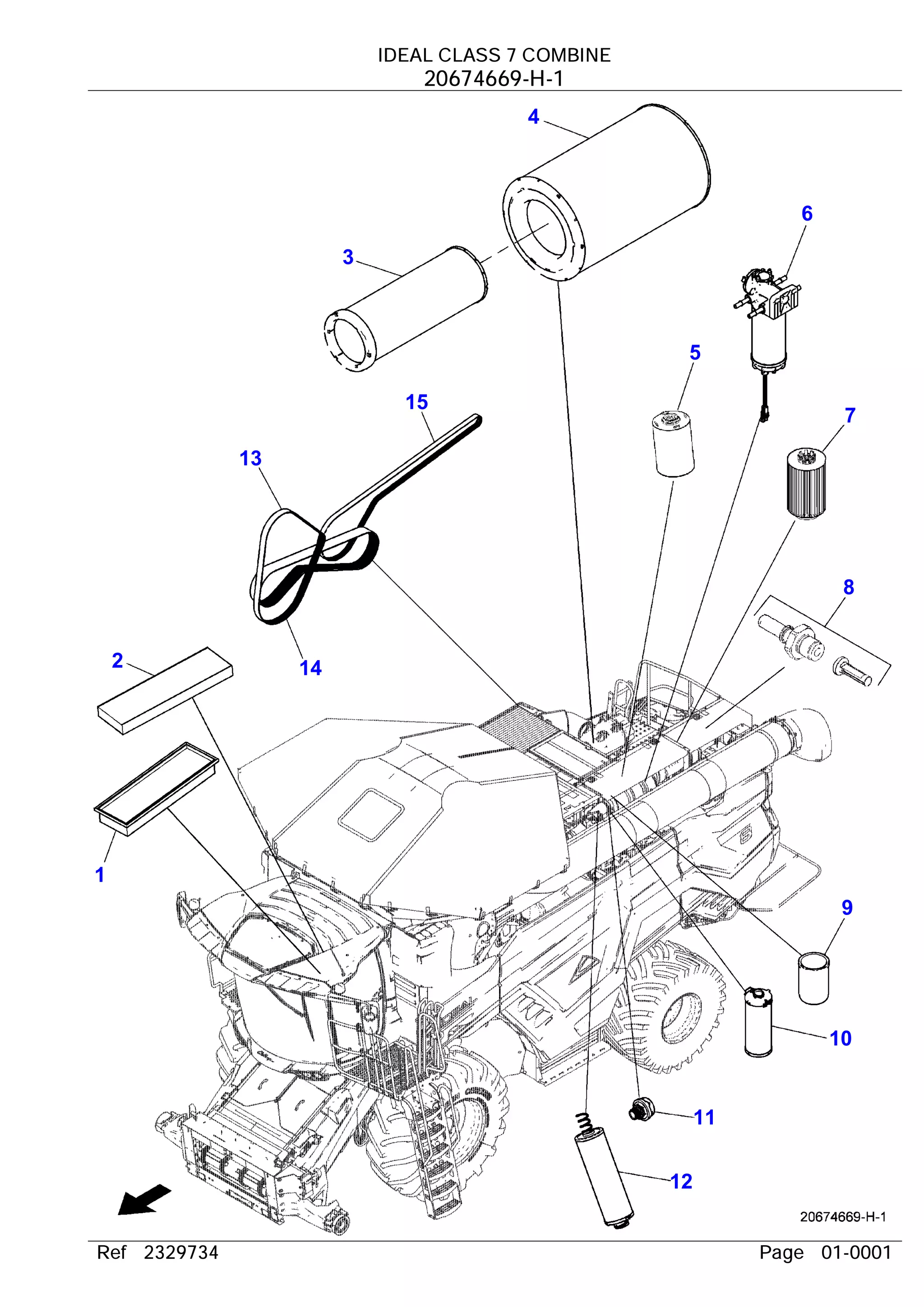 Massey ferguson ideal class 7 combine parts catalogue manual | PDF