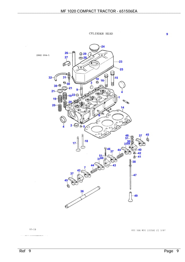 Massey ferguson mf 1020 compact tractor parts catalogue manual | PDF