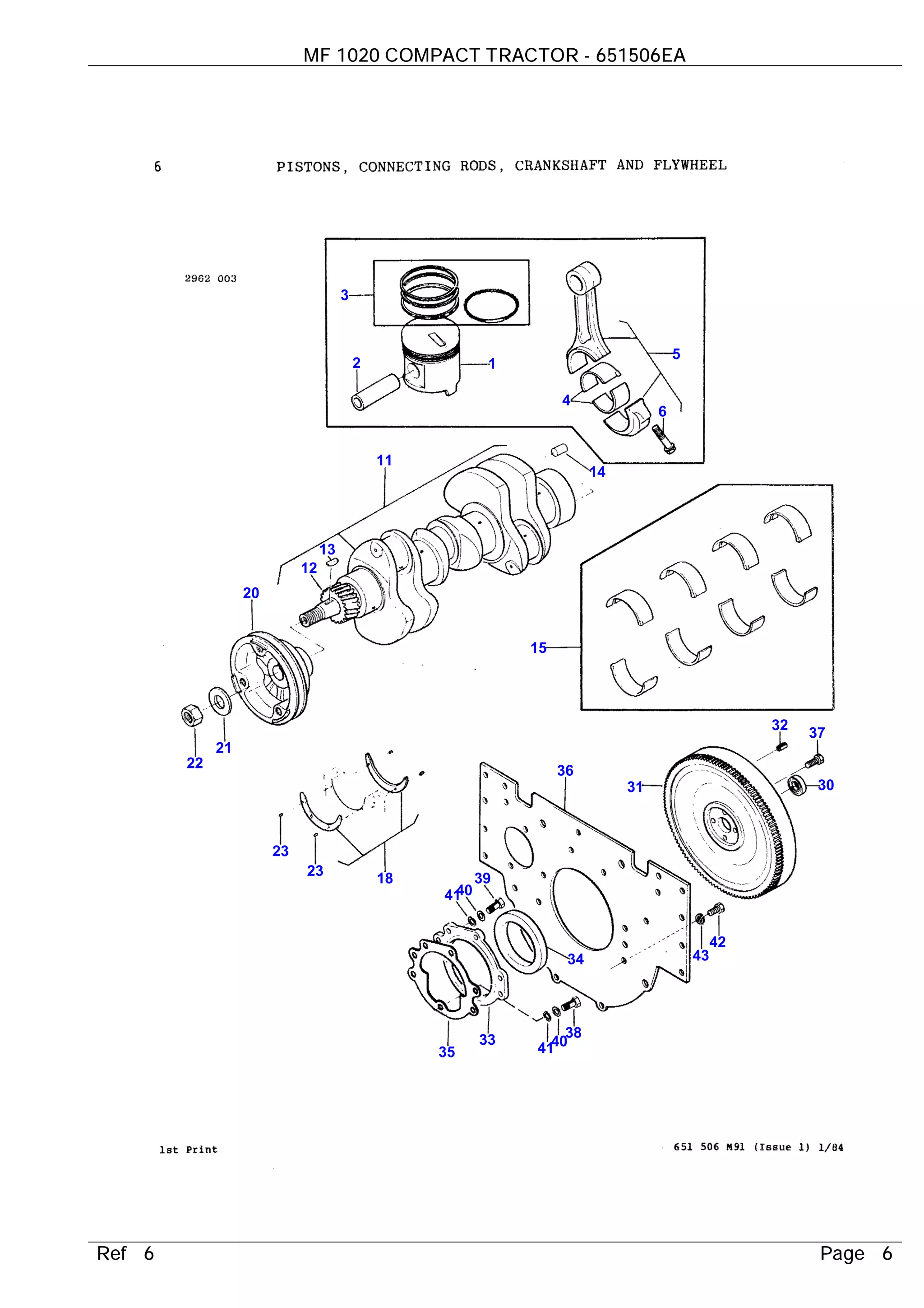 Massey ferguson mf 1020 compact tractor parts catalogue manual | PDF