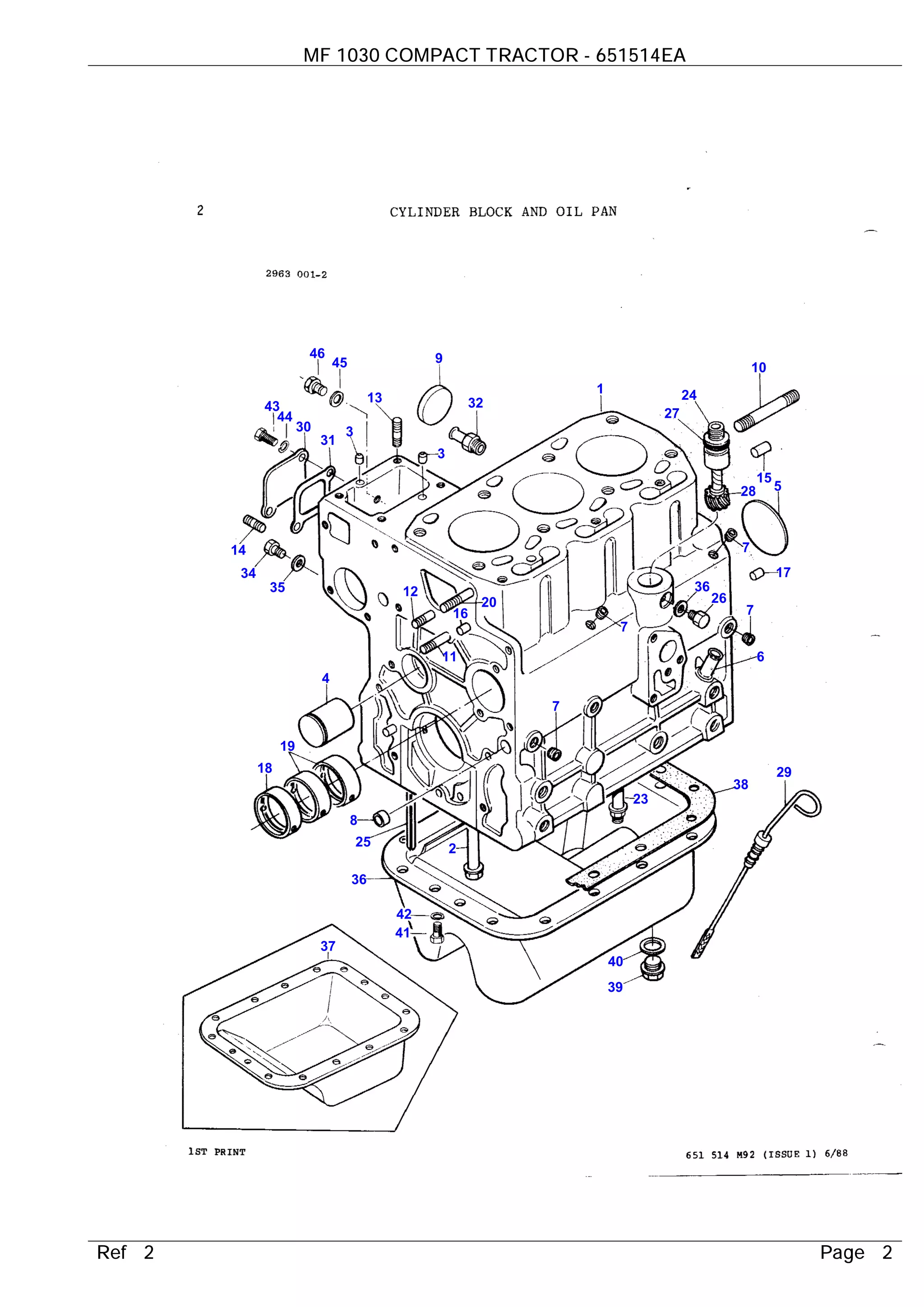 Massey ferguson mf 1030 compact tractor parts catalogue manual | PDF