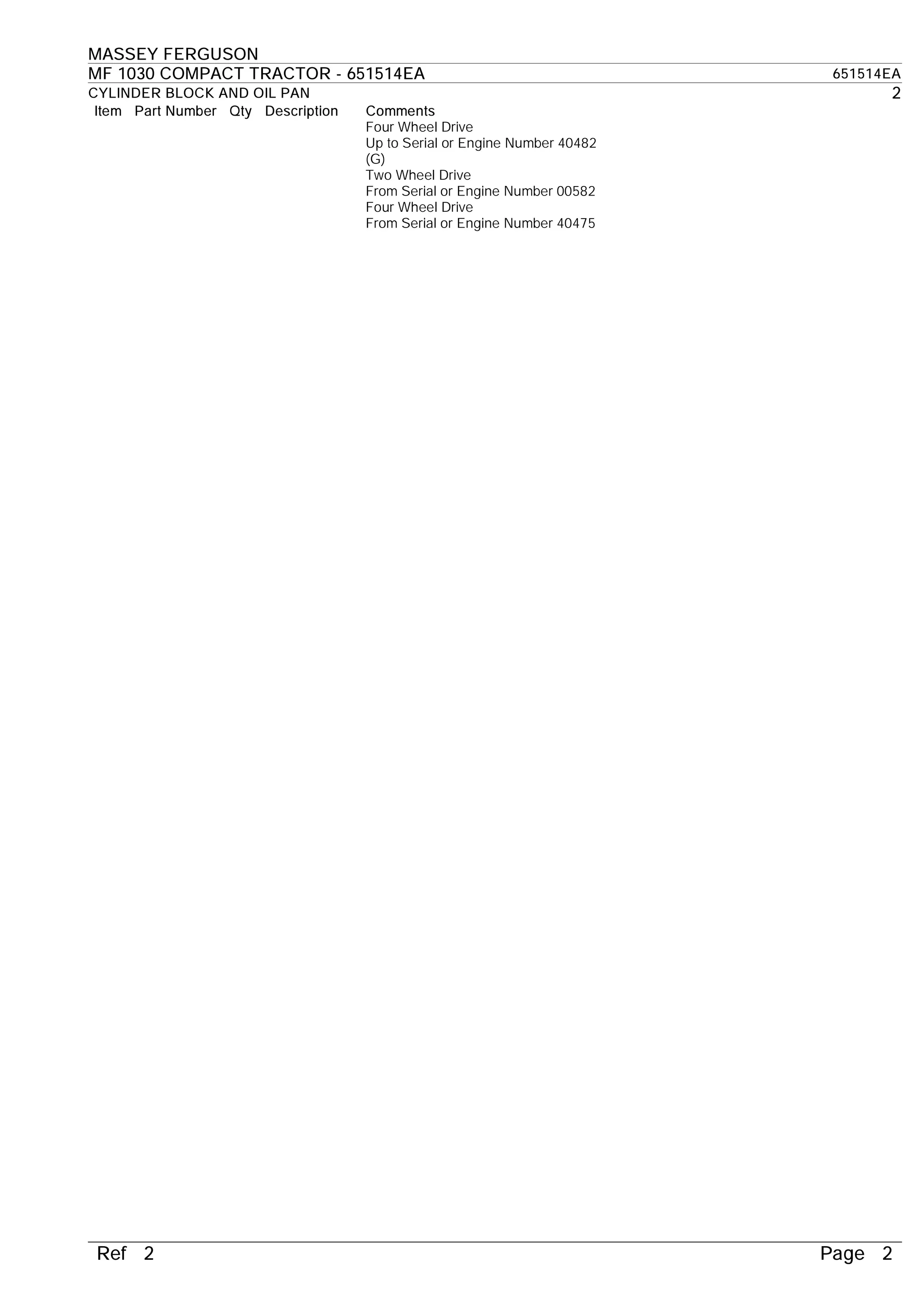 Massey ferguson mf 1030 compact tractor parts catalogue manual | PDF