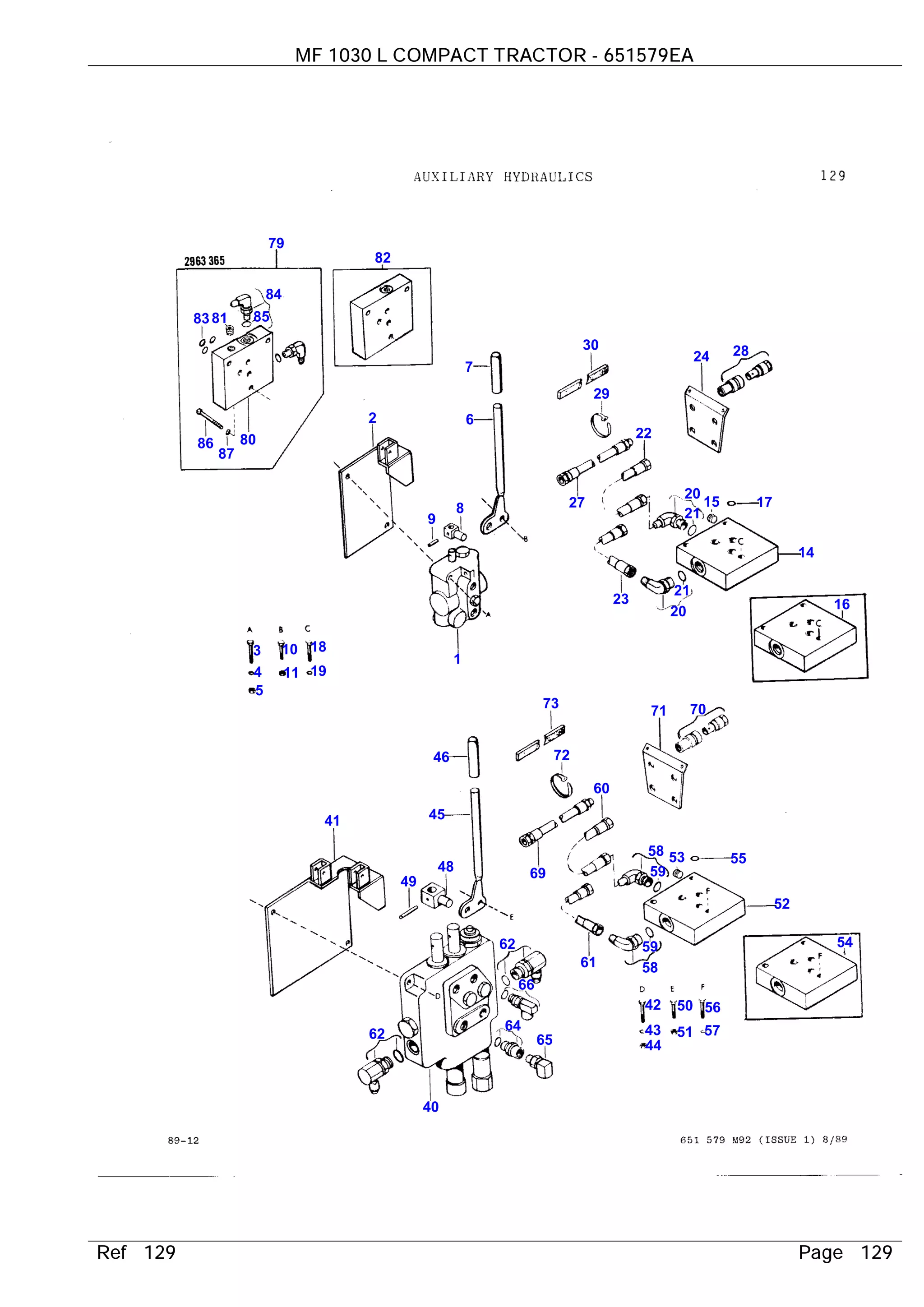 Massey ferguson mf 1030 l compact tractor parts catalogue manual | PDF