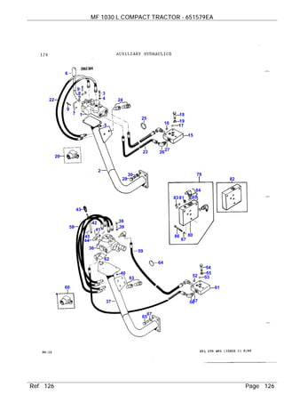 Massey ferguson mf 1030 l compact tractor parts catalogue manual | PDF