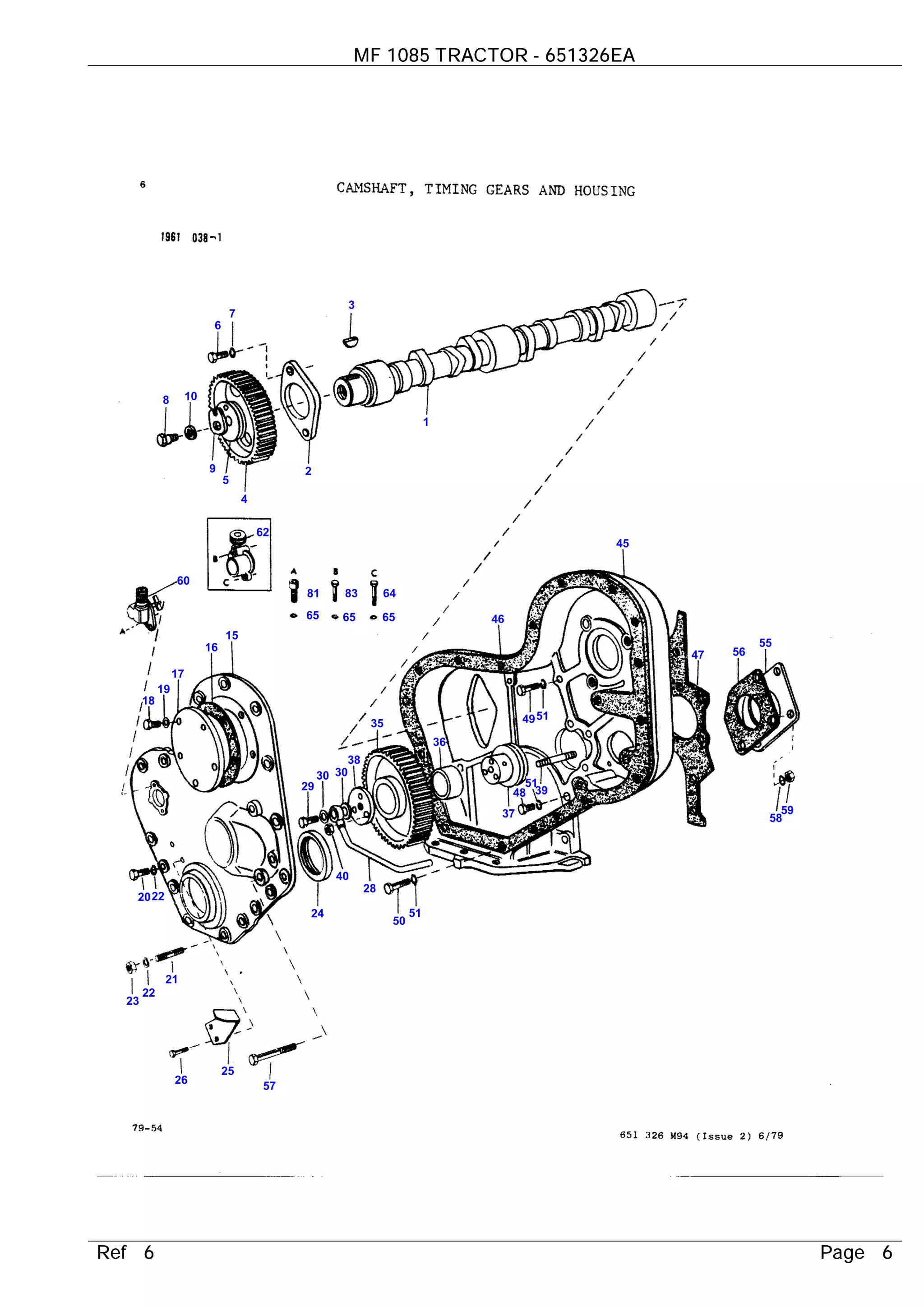 Massey ferguson mf 1085 tractor service parts catalogue manual | PDF