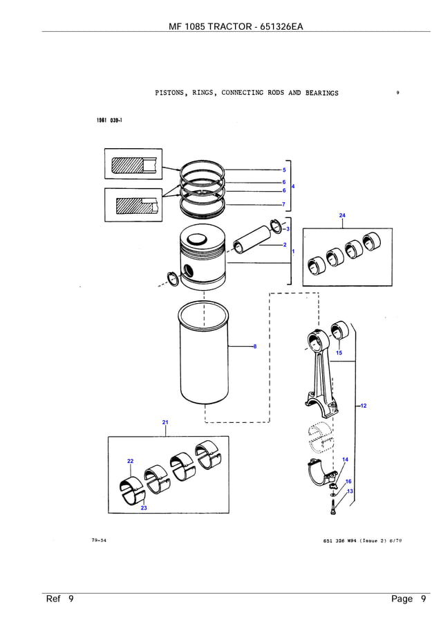 Massey ferguson mf 1085 tractor service parts catalogue manual | PDF