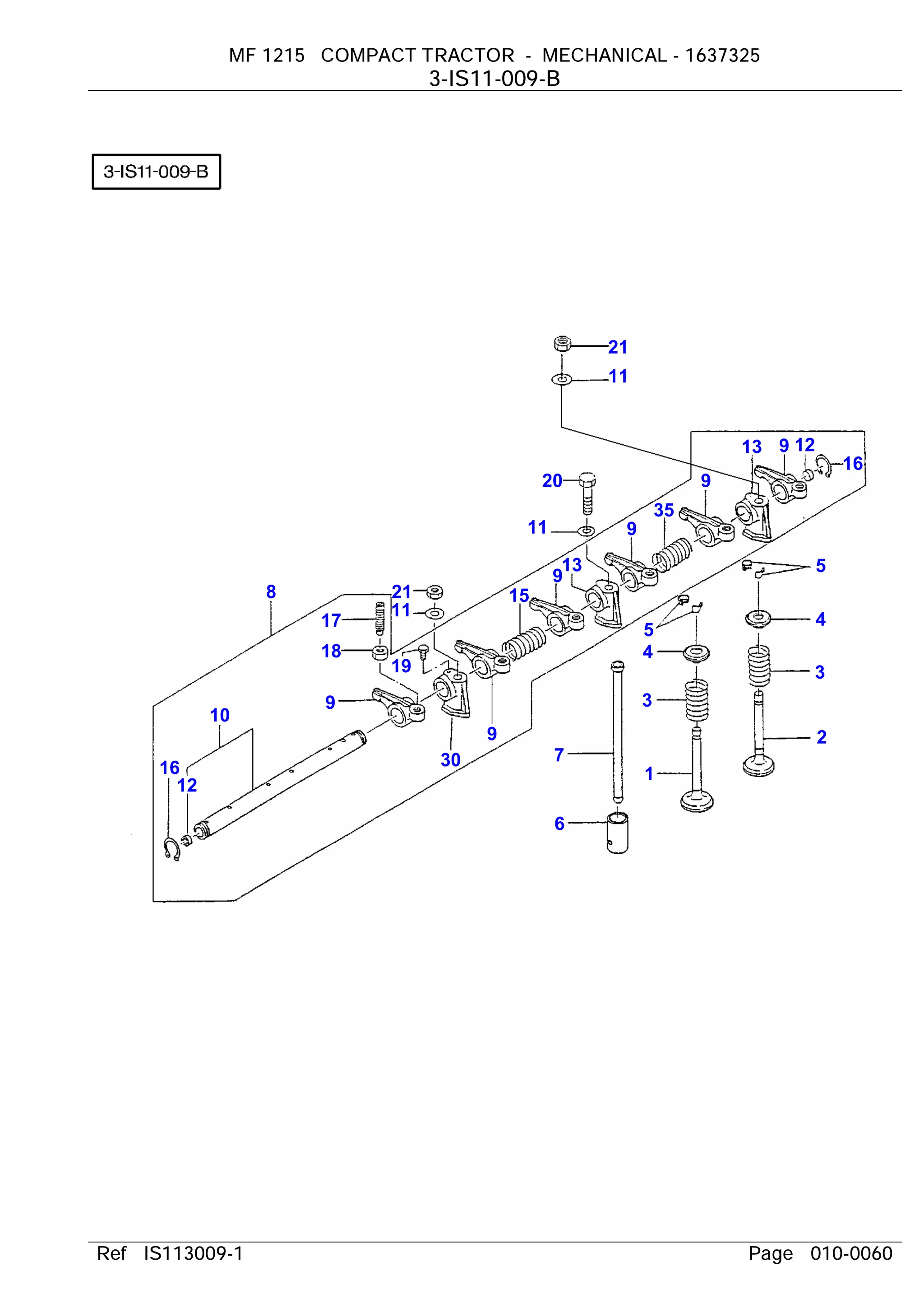 Massey ferguson mf 1215 compact tractor (mechanical) parts catalogue manual | PDF