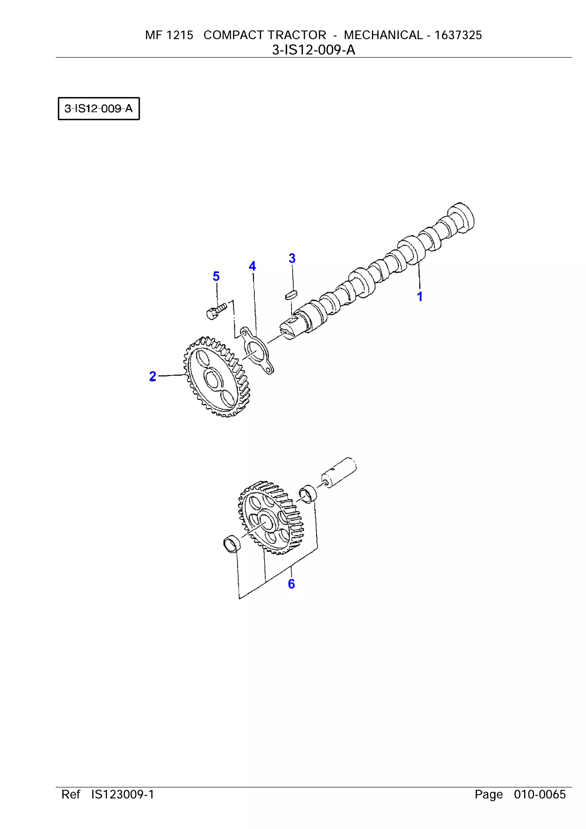Massey ferguson mf 1215 compact tractor (mechanical) parts catalogue manual | PDF