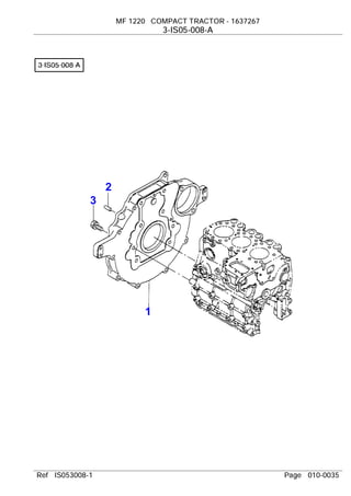 Massey ferguson mf 1220 compact tractor parts catalogue manual | PDF