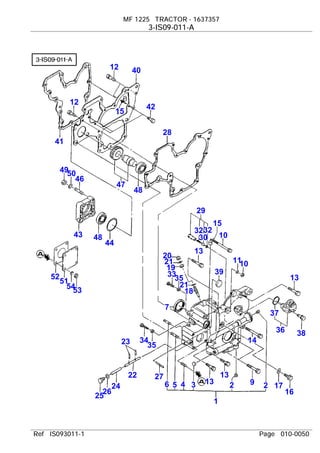 Massey ferguson mf 1225 tractor parts catalogue manual | PDF