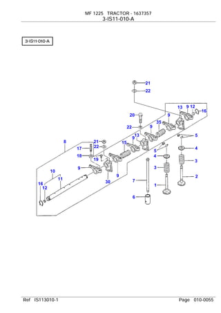 Massey ferguson mf 1225 tractor parts catalogue manual | PDF