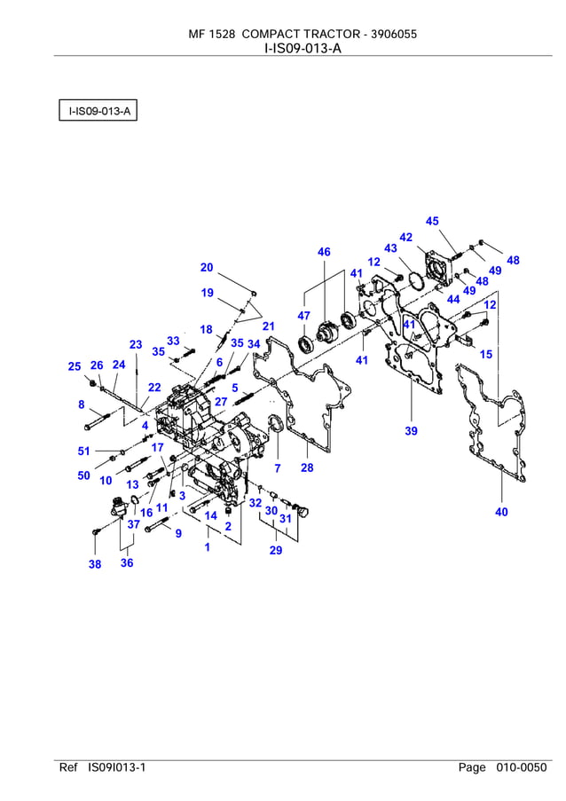 Massey ferguson mf 1528 compact tractor parts catalogue manual | PDF
