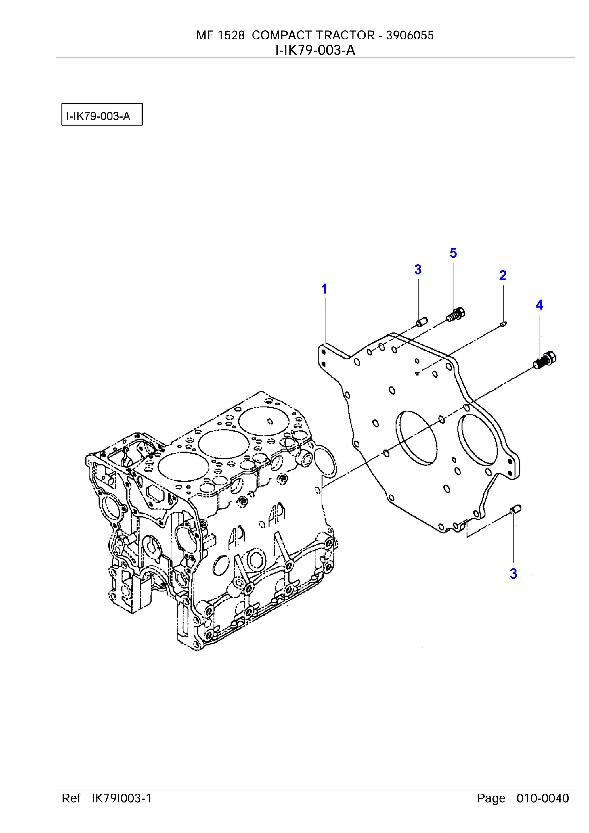 Massey ferguson mf 1528 compact tractor parts catalogue manual | PDF