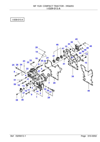 Massey ferguson mf 1528 compact tractor parts catalogue manual | PDF