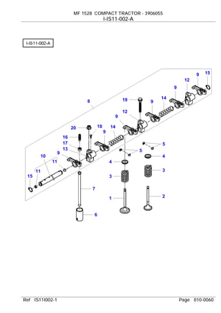Massey ferguson mf 1528 compact tractor parts catalogue manual | PDF