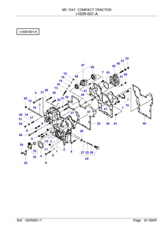Massey ferguson mf 1547 compact tractor parts catalogue manual | PDF