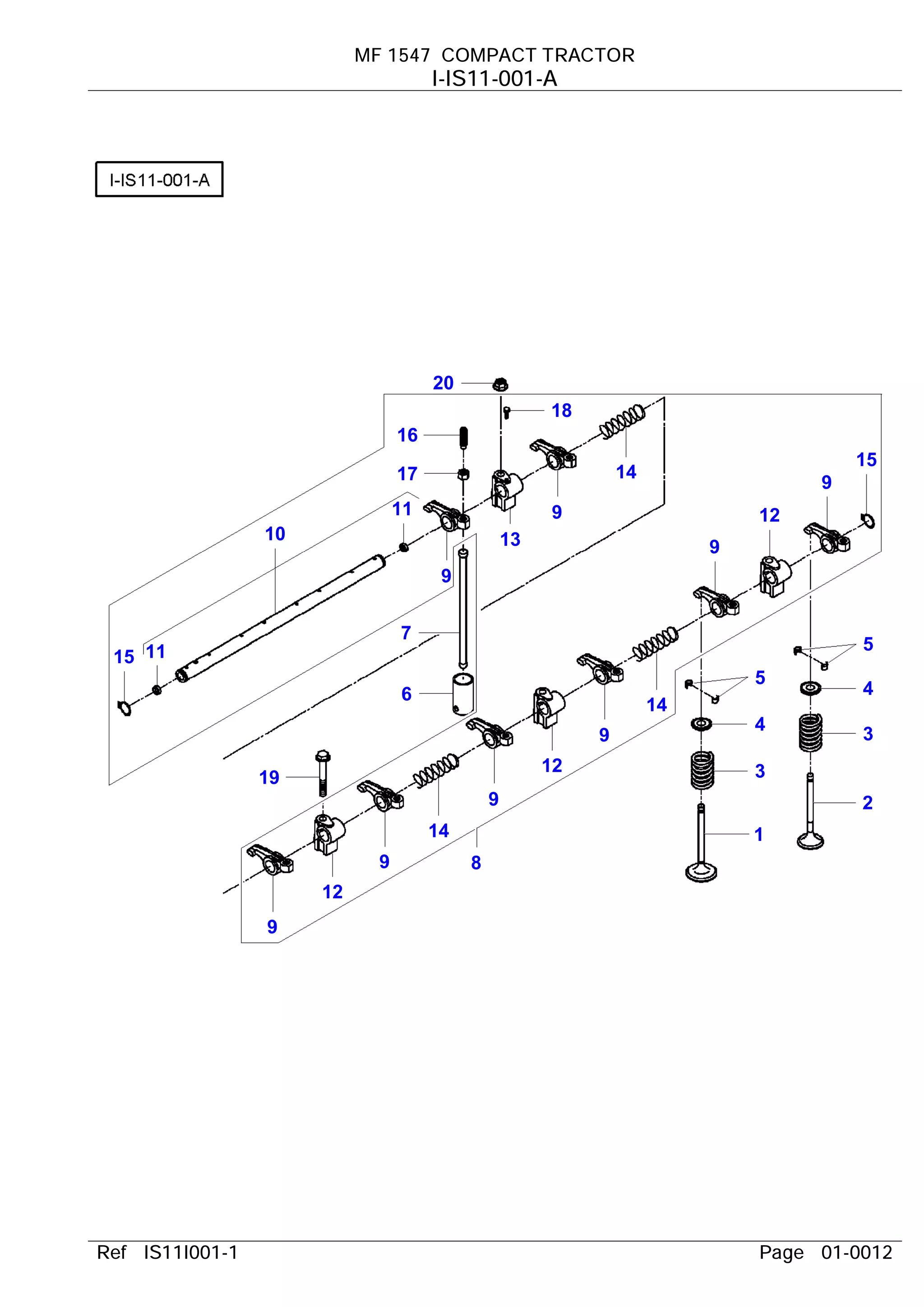Massey ferguson mf 1547 compact tractor parts catalogue manual | PDF