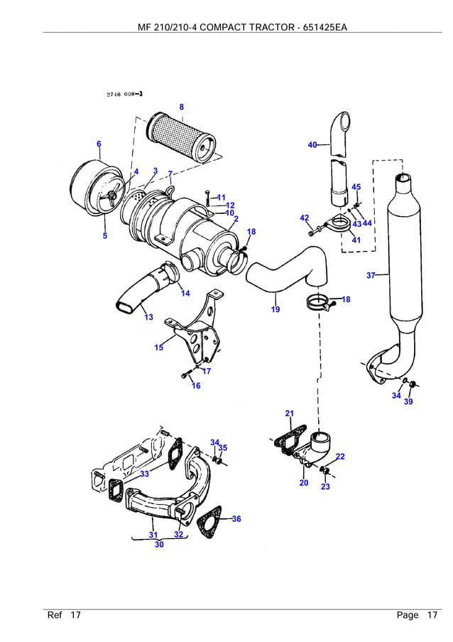 Massey ferguson mf 210 compact tractor parts catalogue manual | PDF