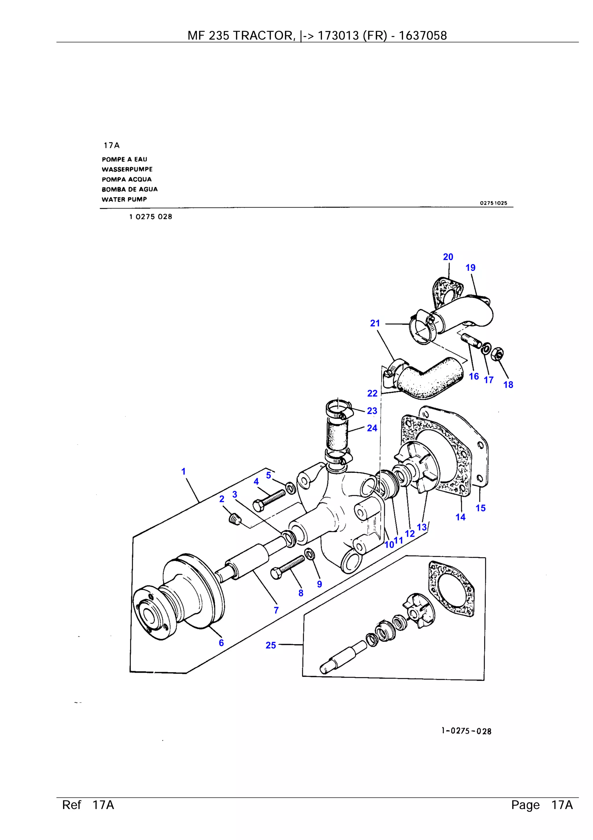 Massey ferguson mf 235 tractor (fr) parts catalogue manual | PDF