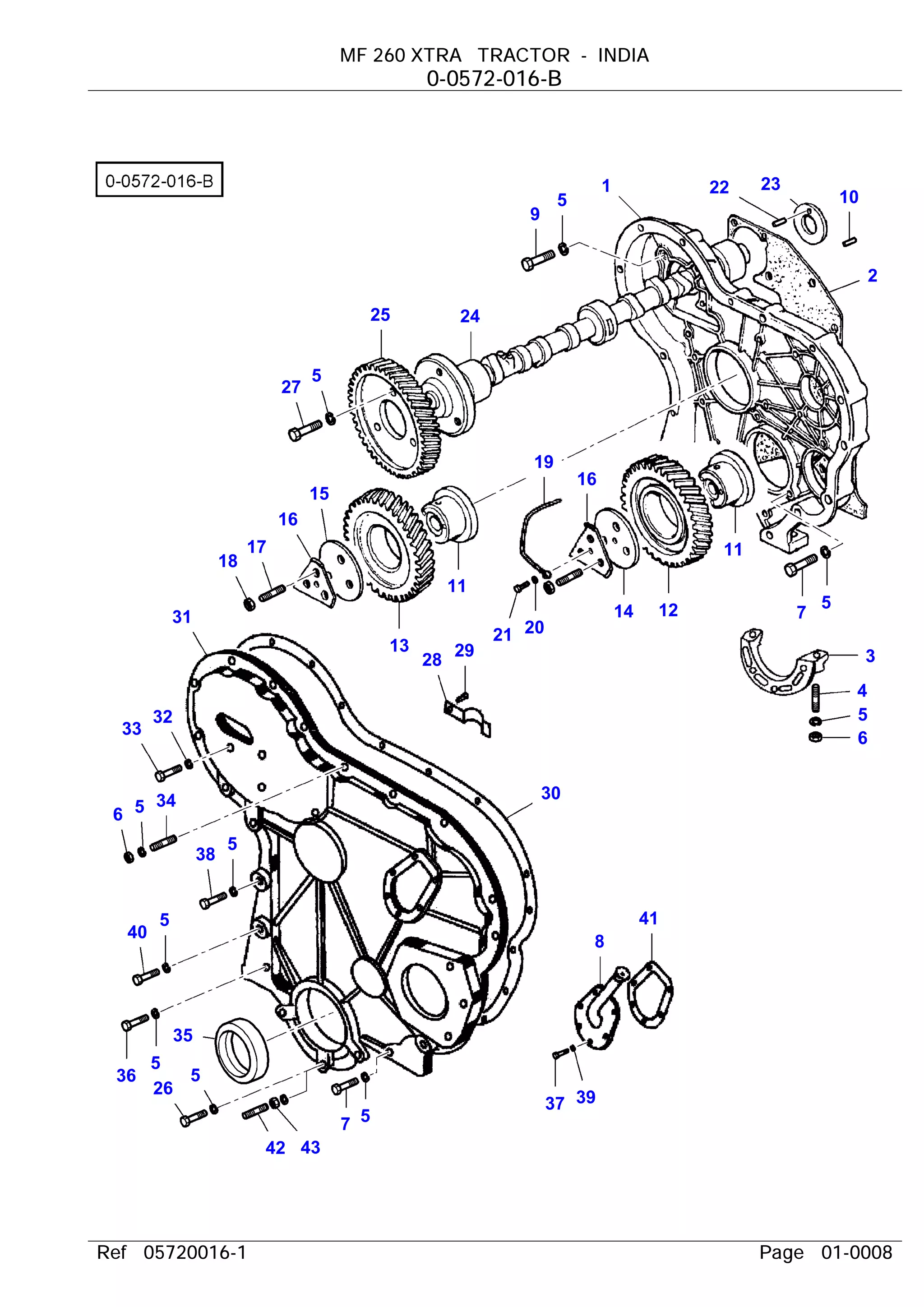 Massey ferguson mf 260 xtra tractor (india) parts catalogue manual | PDF