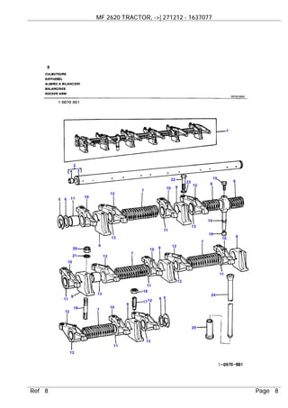 Massey ferguson mf2620 tractor ( 271212) parts catalogue manual | PDF ...