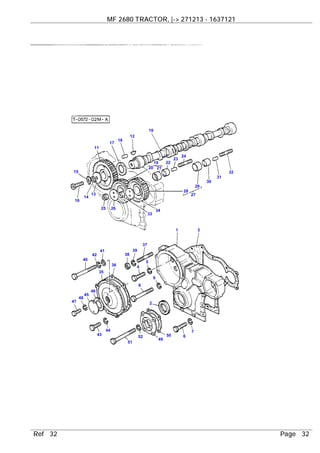 Massey ferguson mf2680 tractor ( 271213) parts catalogue manual | PDF