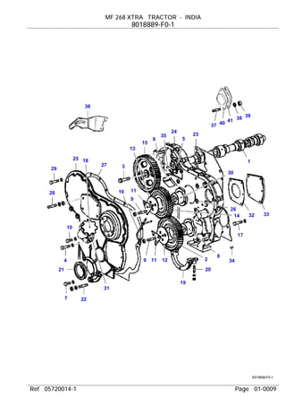 Massey ferguson mf268 xtra tractor (india) parts catalogue manual | PDF