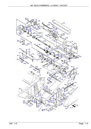 Massey ferguson mf 30 combines ( 53049) parts catalogue manual | PDF