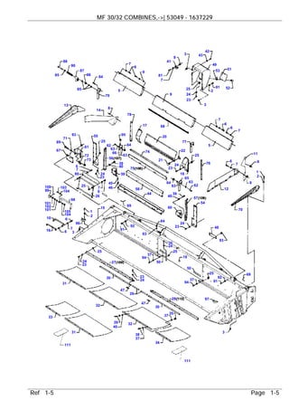 Massey ferguson mf 30 combines ( 53049) parts catalogue manual | PDF