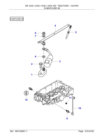 Massey ferguson mf 3425 vsf tractors parts catalogue manual | PDF