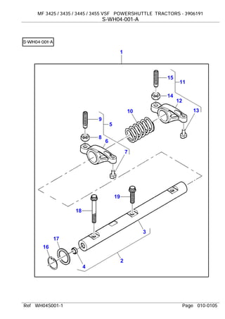 Massey ferguson mf 3435 vsf powershuttle tractors parts catalogue ...