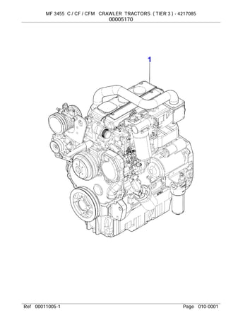 Massey ferguson mf 3455 cfm crawler tractors (tier 3) parts catalogue ...