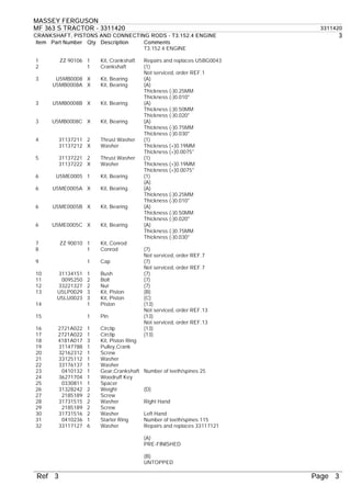 Massey ferguson mf 363 s tractor parts catalogue manual | PDF