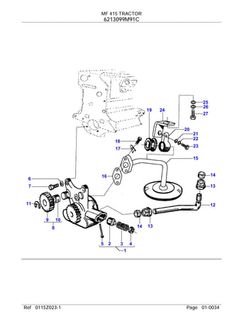 Massey ferguson mf 415 tractor parts catalogue manual | PDF