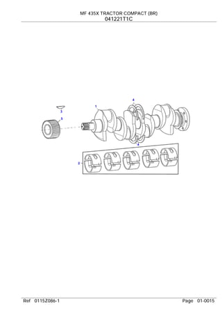 Massey ferguson mf 435 x compact tractor (br) parts catalogue manual | PDF