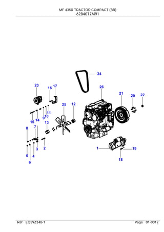 Massey ferguson mf 435 x compact tractor (br) parts catalogue manual | PDF
