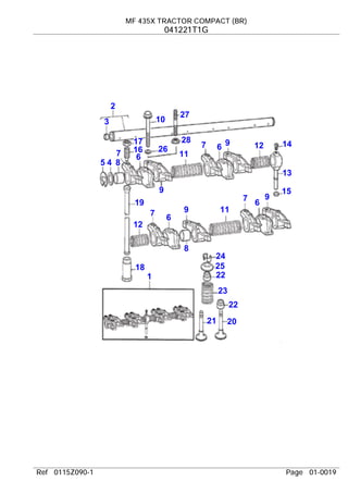 Massey ferguson mf 435 x compact tractor (br) parts catalogue manual | PDF