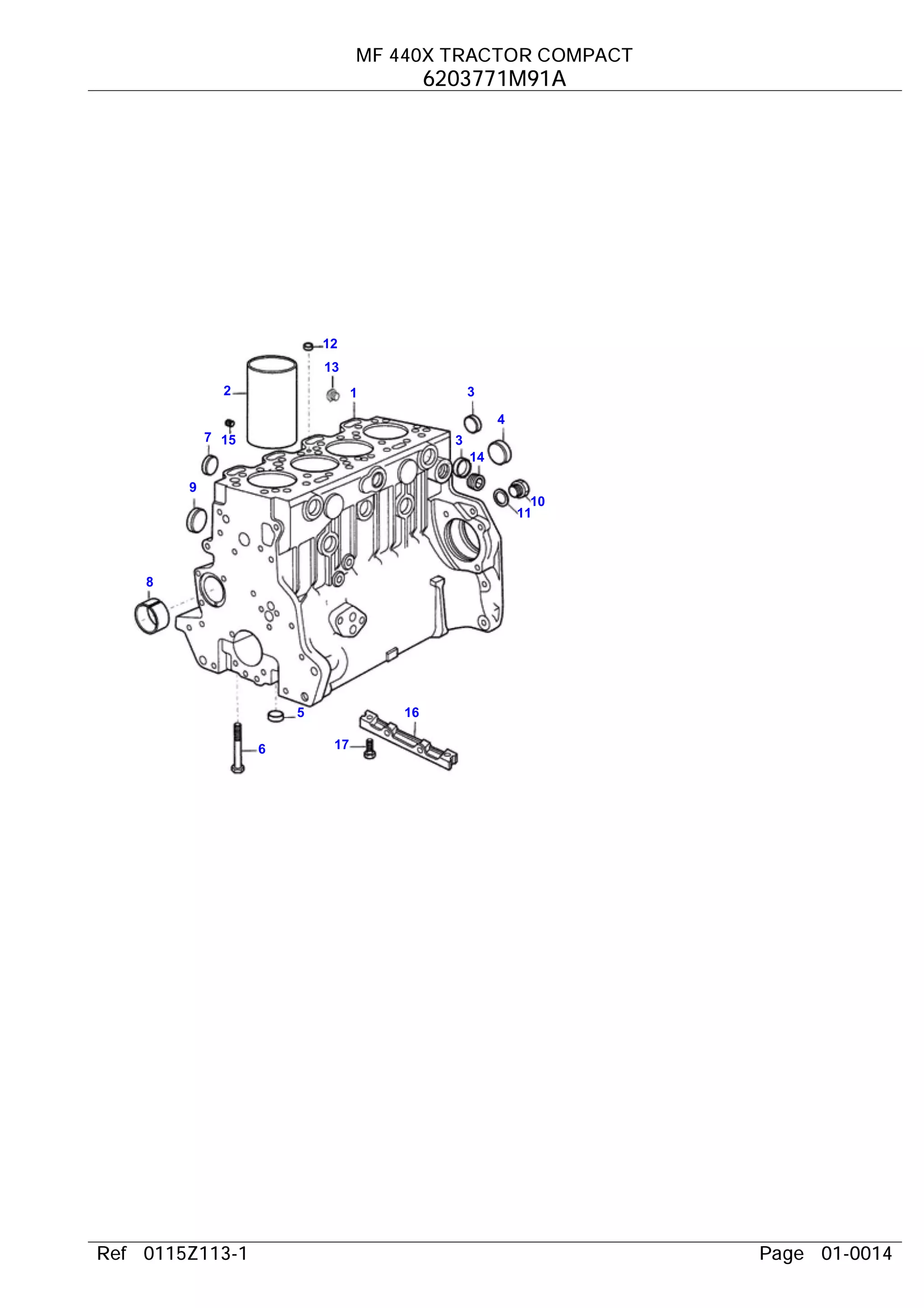 Massey ferguson mf 440 x compact tractor parts catalogue manual | PDF