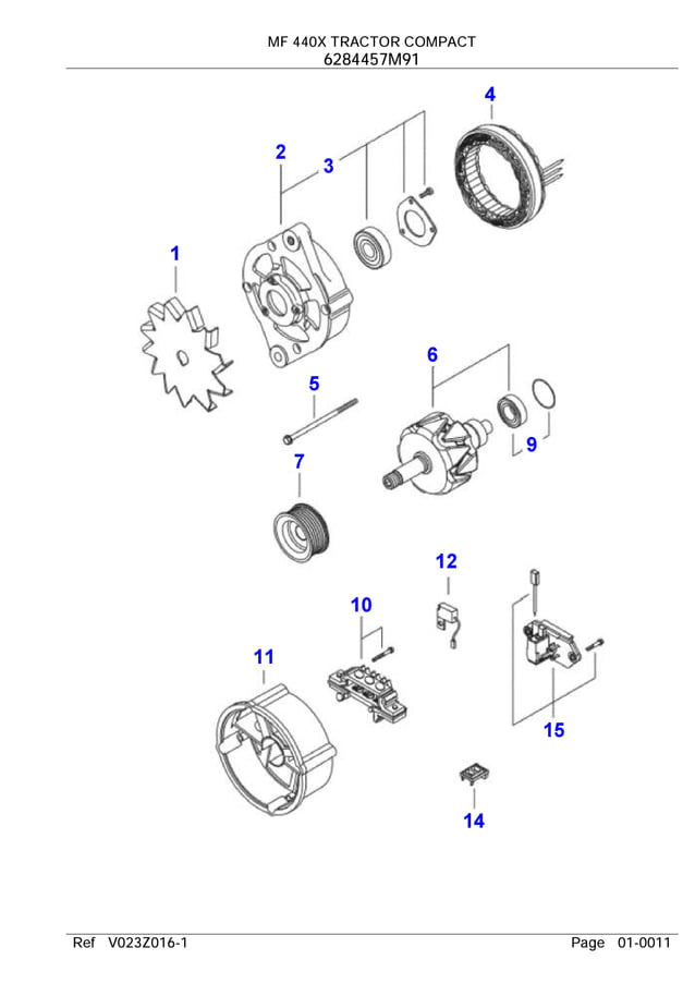 Massey ferguson mf 440 x compact tractor parts catalogue manual | PDF