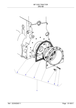Massey ferguson mf5355 tractor parts catalogue manual | PDF