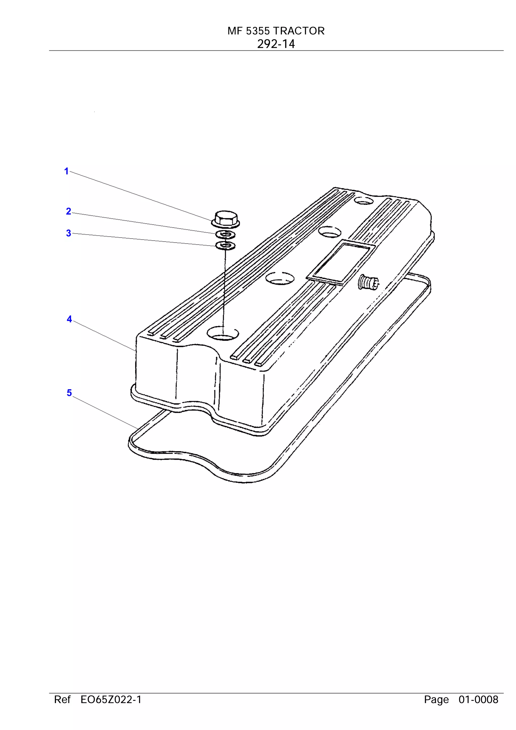 Massey ferguson mf5355 tractor parts catalogue manual | PDF