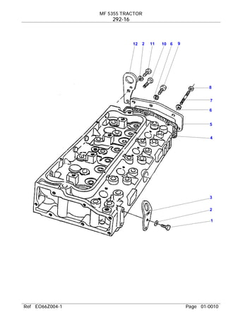 Massey ferguson mf5355 tractor parts catalogue manual | PDF