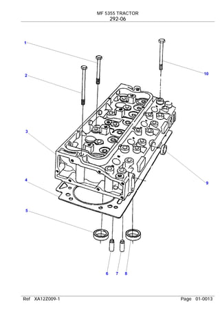 Massey ferguson mf5355 tractor parts catalogue manual | PDF